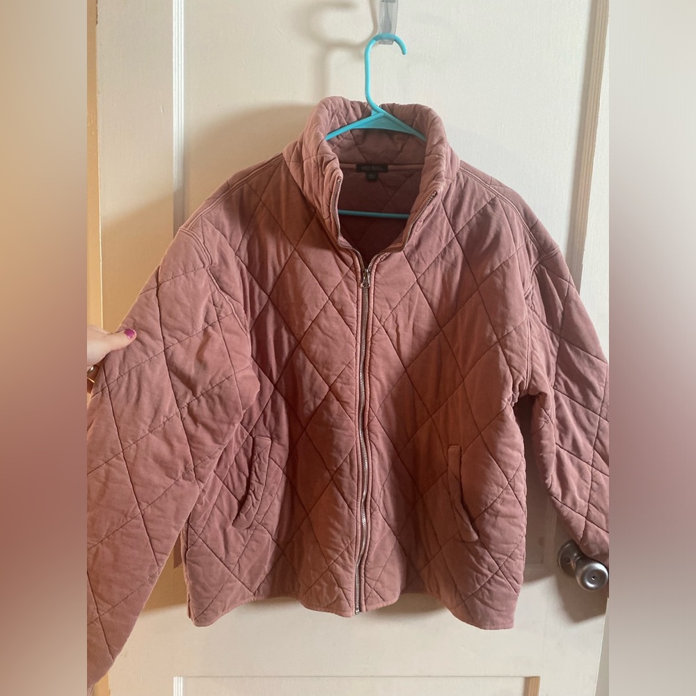 Wild Fable Quilted Jacket, Dusty Mauve Color, Size Xl - Gem